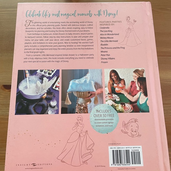 Kitchen | Nwt Hardcover Book Entertaining With Disney | Poshmark